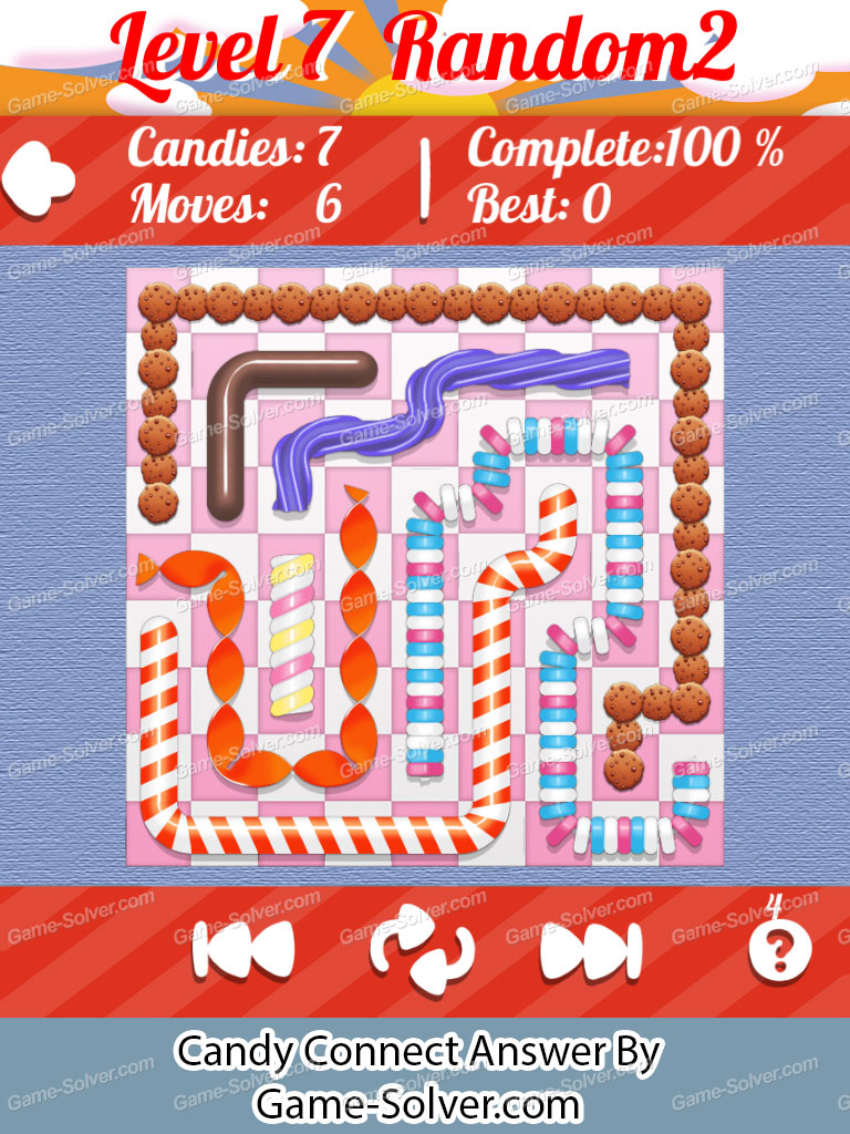 Candy Connect Rainbow Pack Random 2 Level 7 • Game Solver