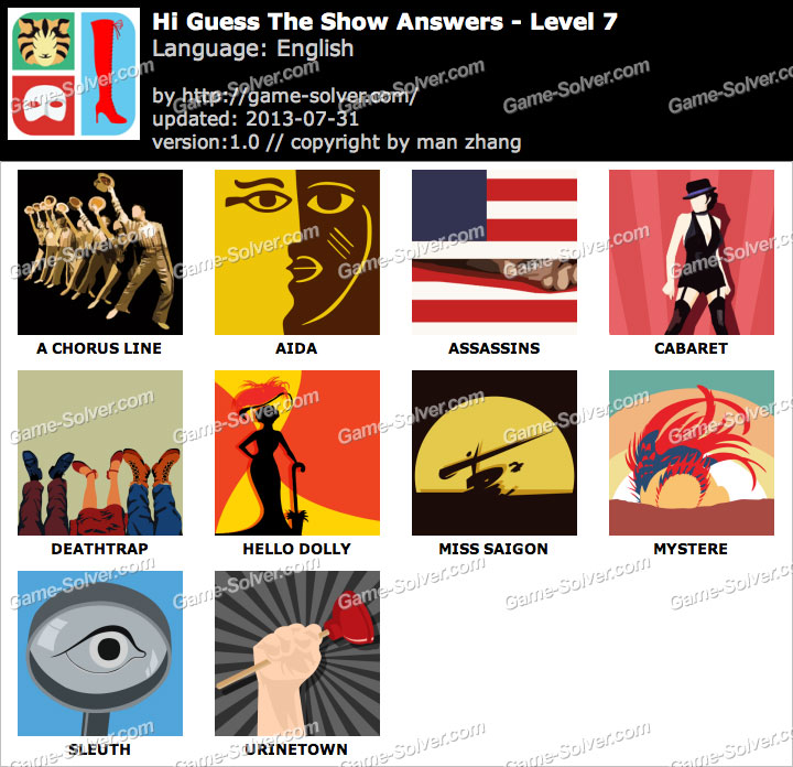 Hi Guess the Show Level 7 • Game Solver