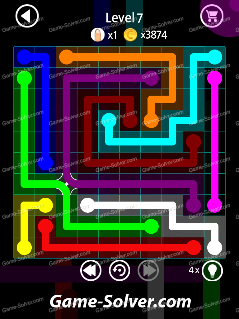 Flow Line Bend Grape Pack Level 7 • Game Solver