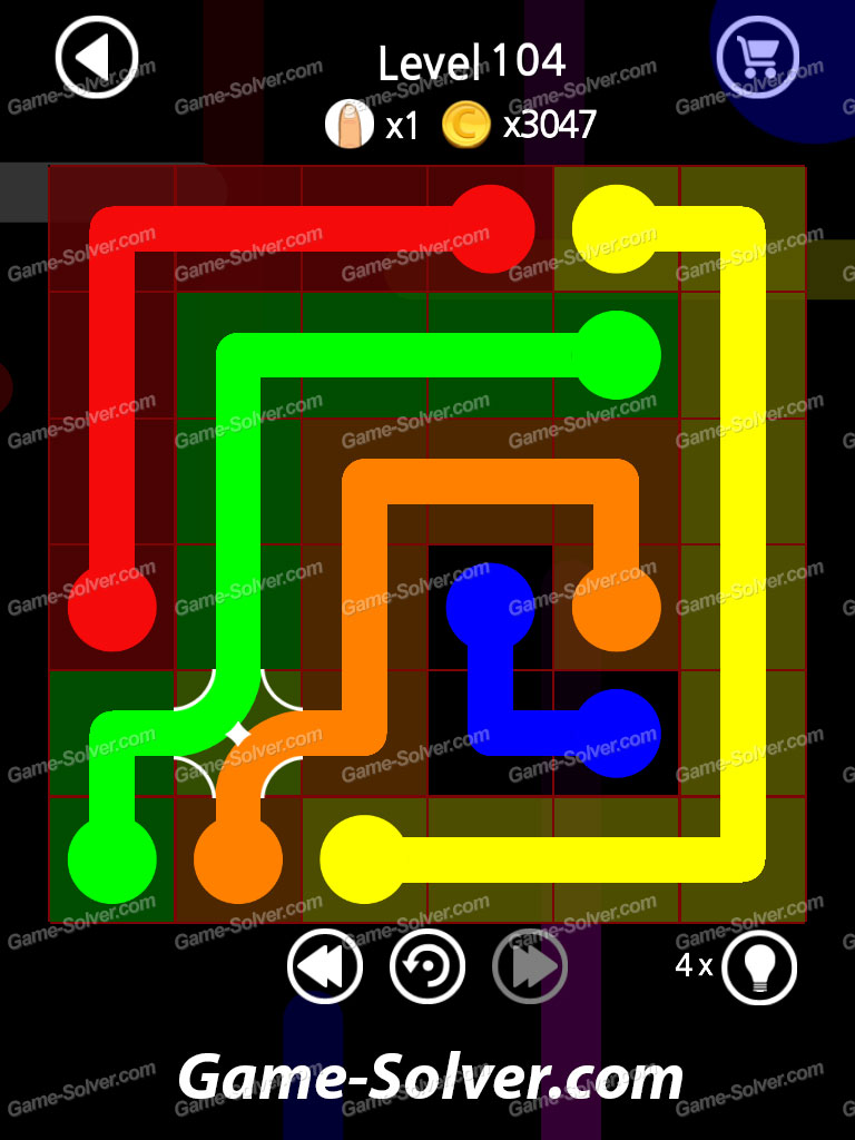 Flow Line Bend Lime Pack Level 104 • Game Solver