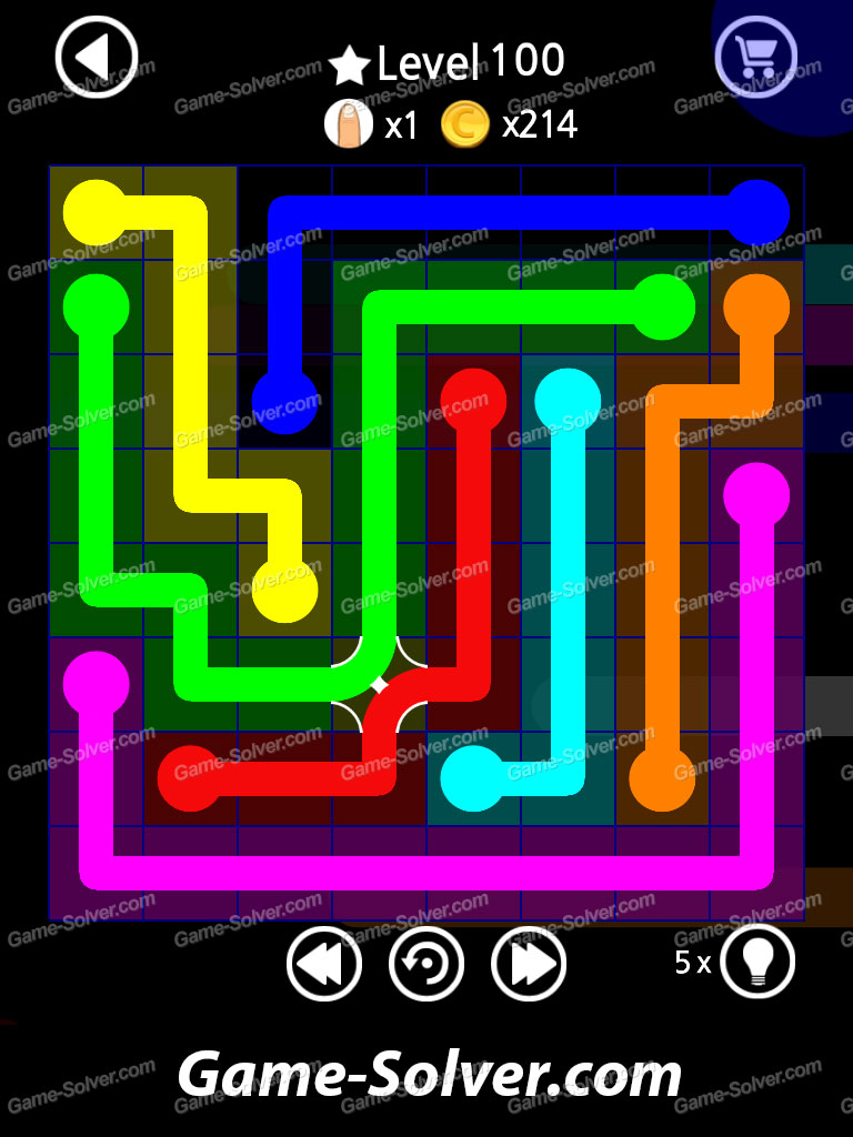 Flow Line Bend Mango Pack Level 100 • Game Solver