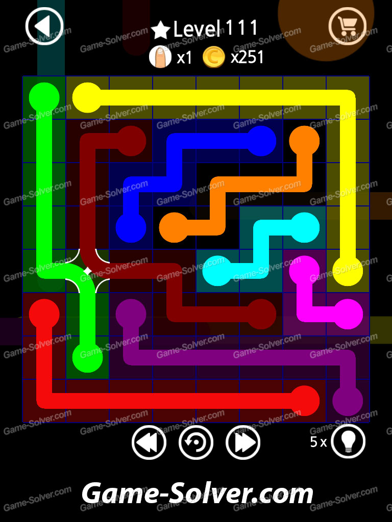 Flow Line Bend Mango Pack Level 111 • Game Solver