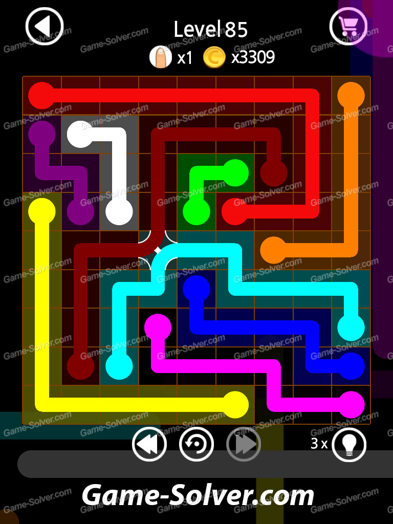 Flow Line Bend Peach Pack Level 85 • Game Solver