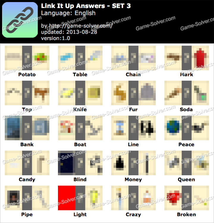 Link It Up Set 3 • Game Solver