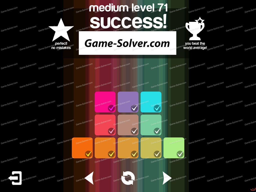 Blendoku Medium Pack Level 71 • Game Solver