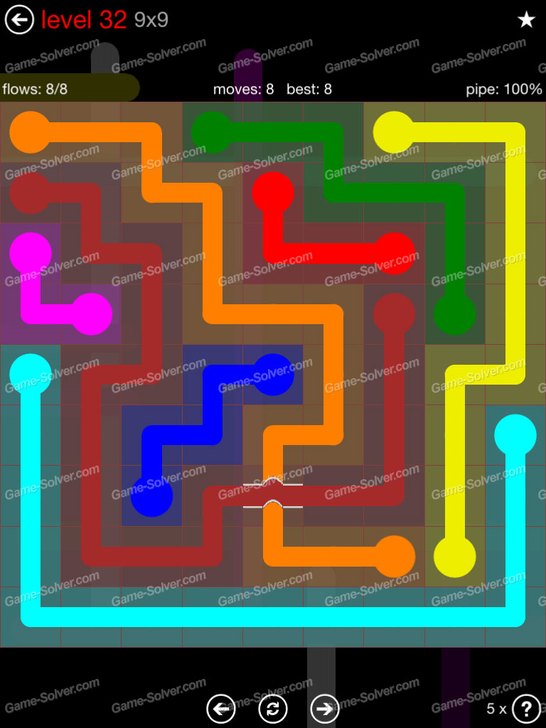 Flow Bridges Bonus Pack Level 32 • Game Solver