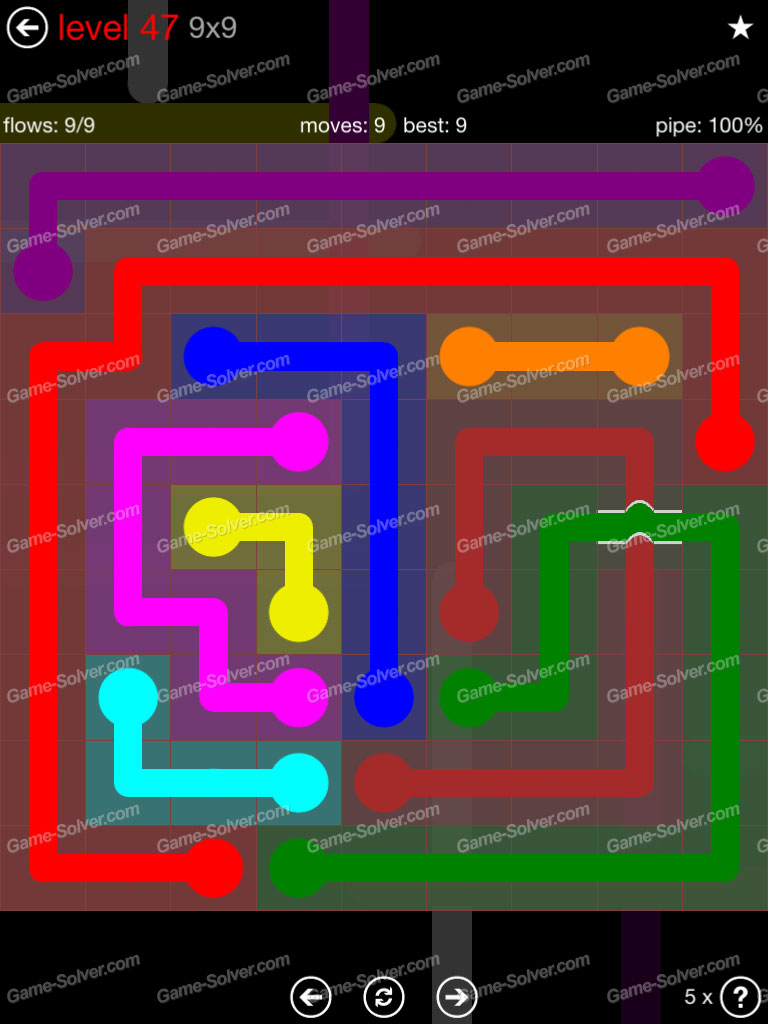 Flow Bridges Bonus Pack Level 47 • Game Solver