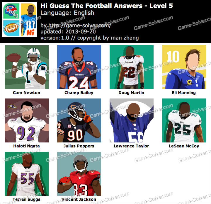 Hi Guess the Football Star Level 5 • Game Solver