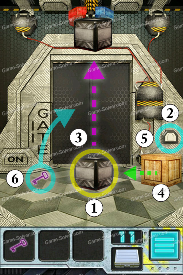 100 Doors Aliens Space Level 11 • Game Solver