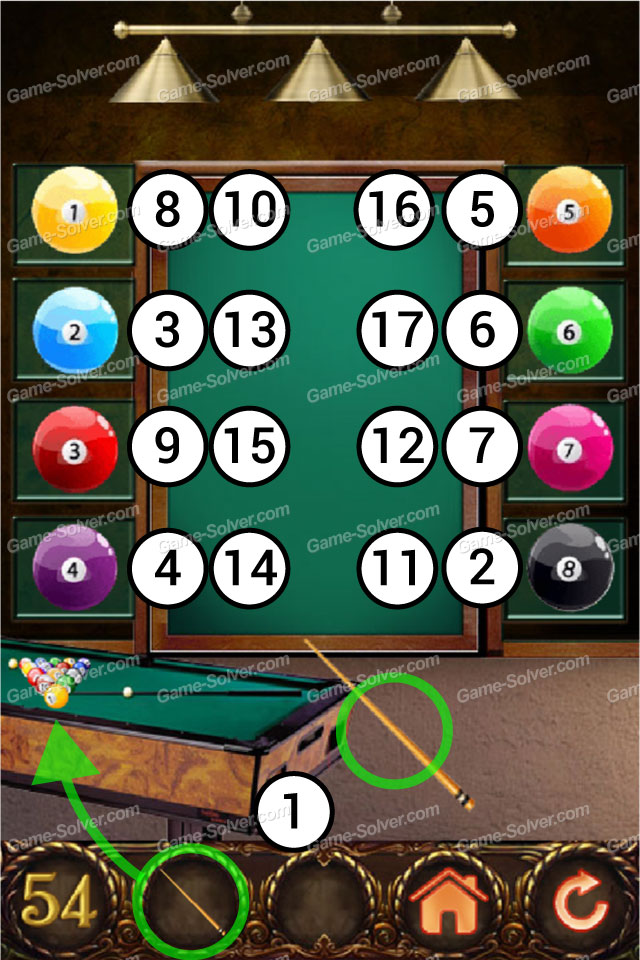 100 Inferno Escape Level 54 • Game Solver