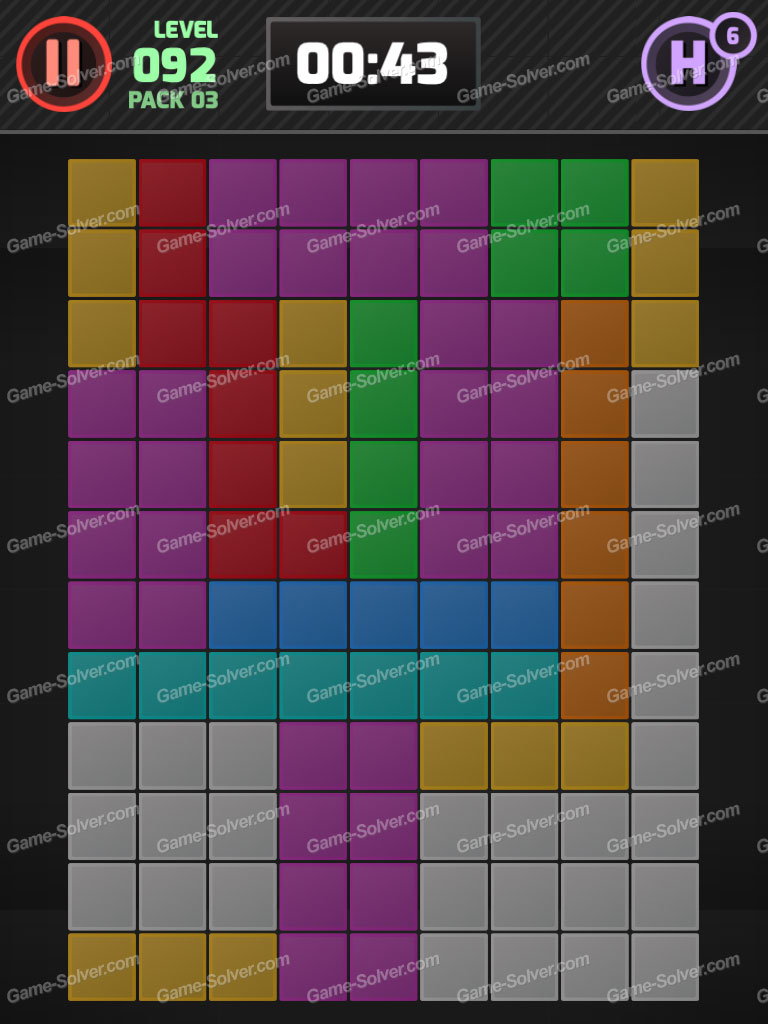 Color Flow Pack 3 Level 92 • Game Solver
