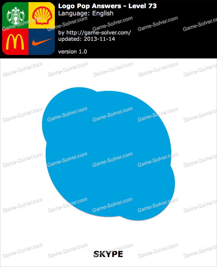 Logo Pop Level 73 • Game Solver