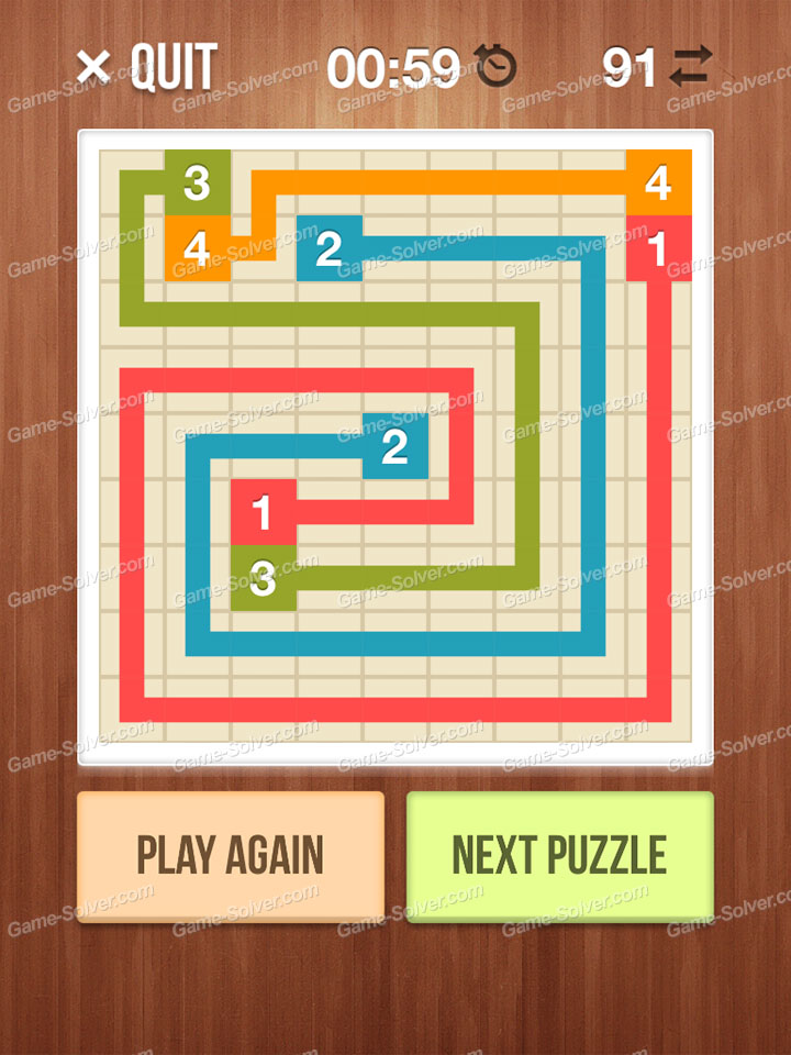 Number Link Puzzling Lines Level 6 • Game Solver