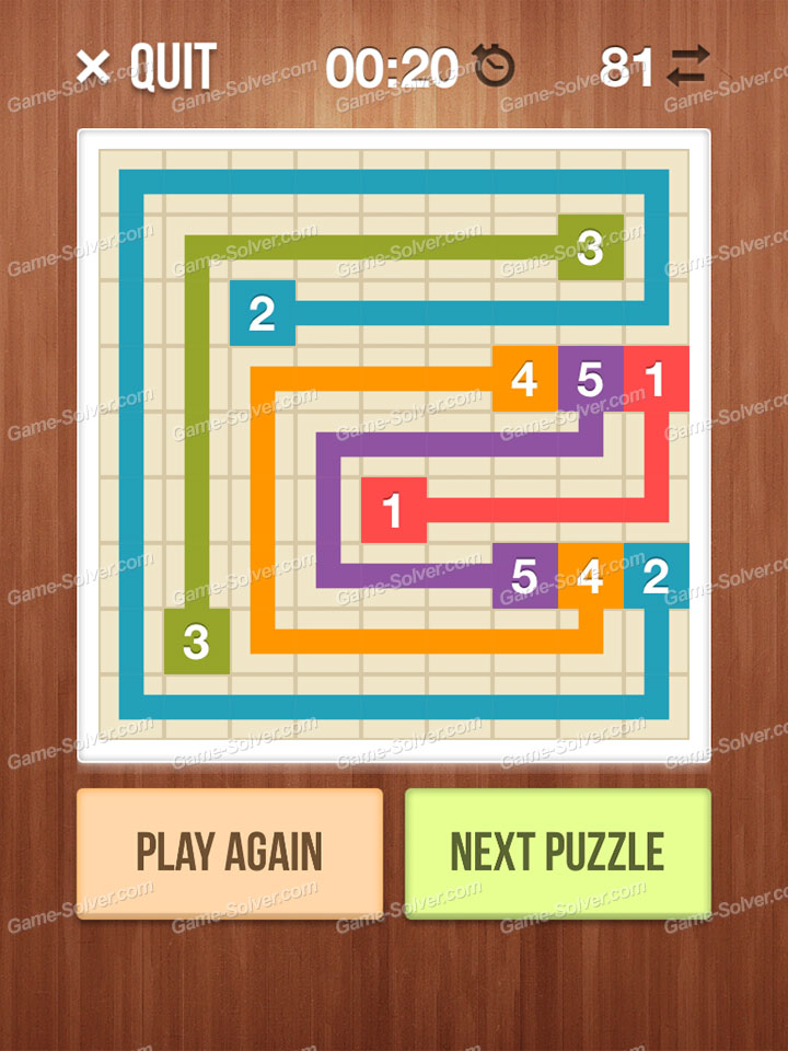 Number Link Sharp Path Level 5 • Game Solver