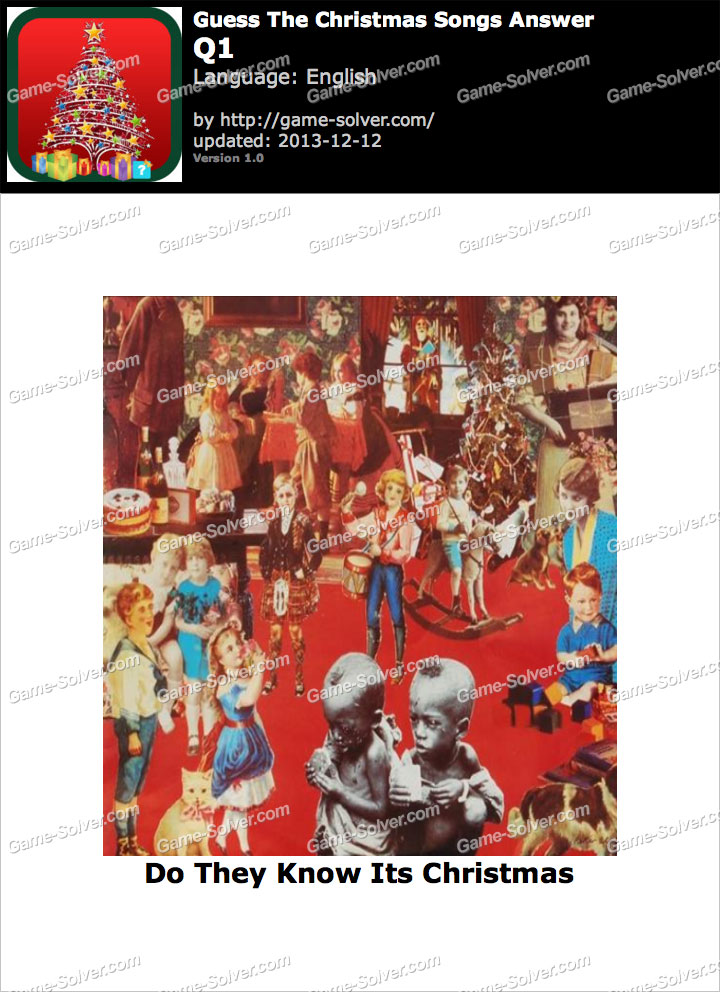 Guess the Christmas Songs Q1 • Game Solver