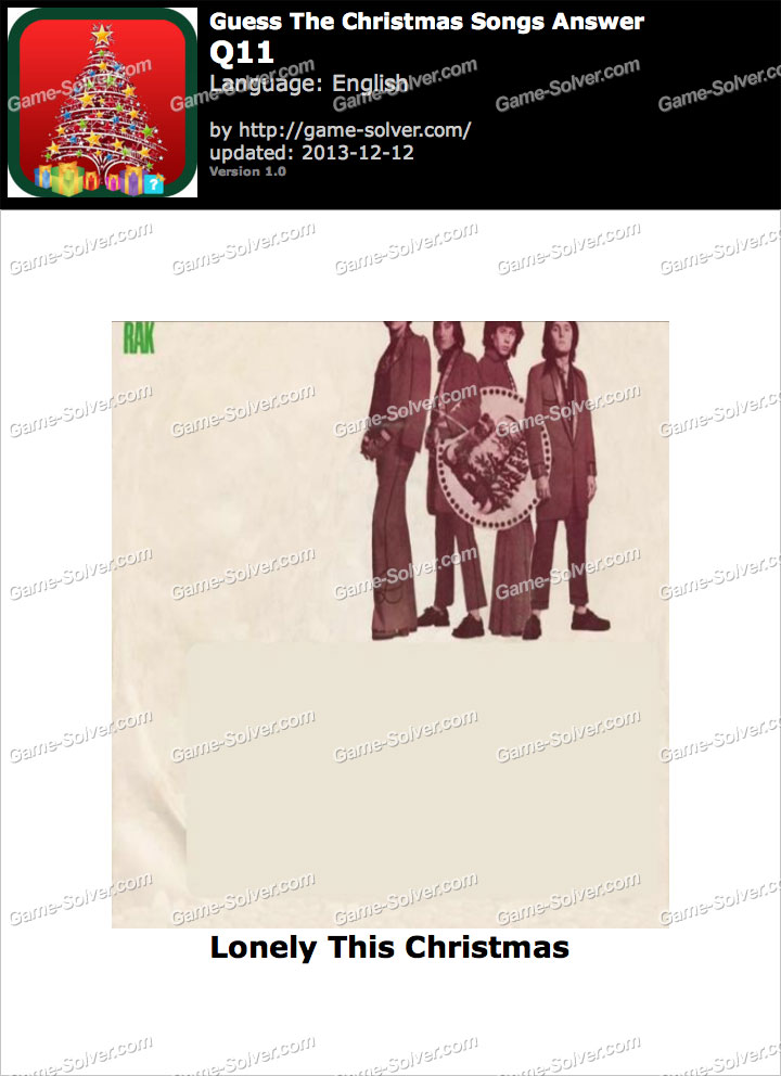 Guess the Christmas Songs Q11 • Game Solver