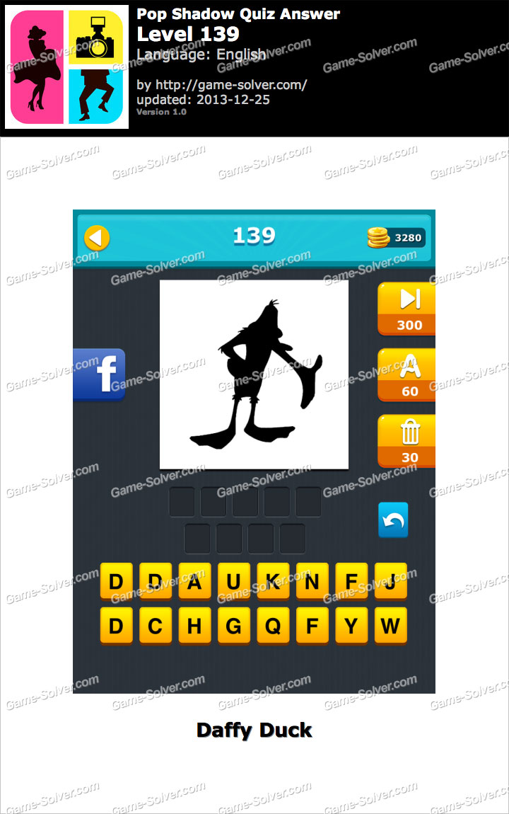 Pop Shadow Quiz Level 139 • Game Solver