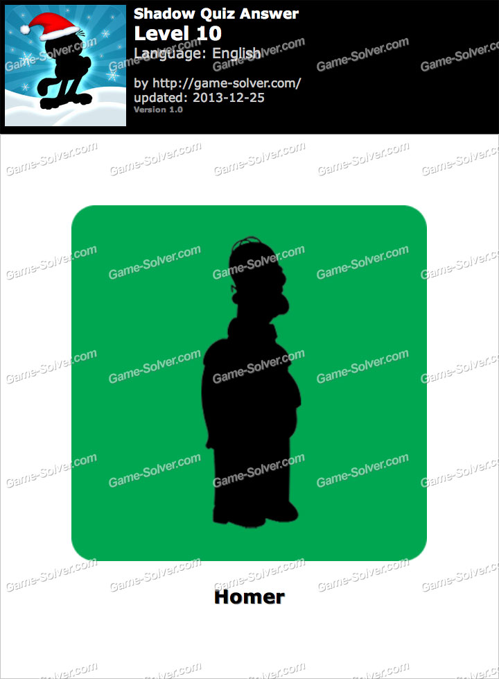 Shadow Quiz Level 10 • Game Solver