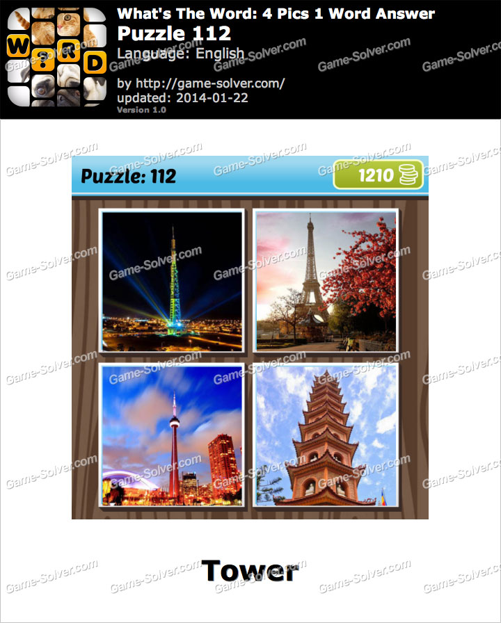 What's The Word Puzzle 112 • Game Solver