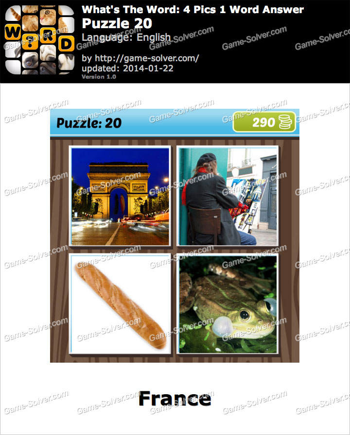 What's The Word Puzzle 20 • Game Solver