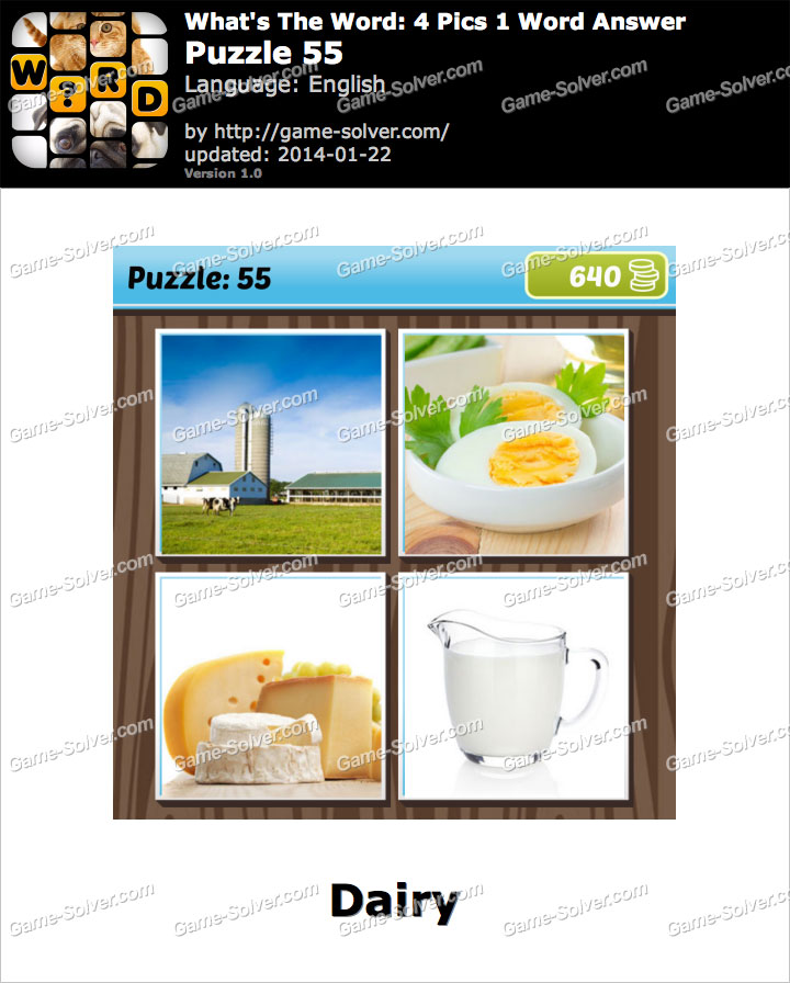 What's The Word Puzzle 55 • Game Solver