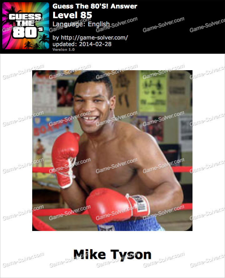 Guess the 80s Level 85 • Game Solver