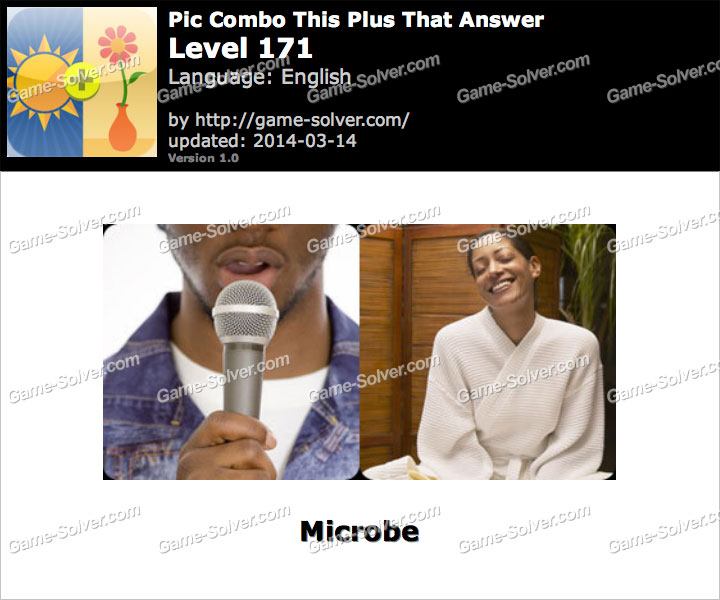 Pic Combo This Plus That Level 171 • Game Solver