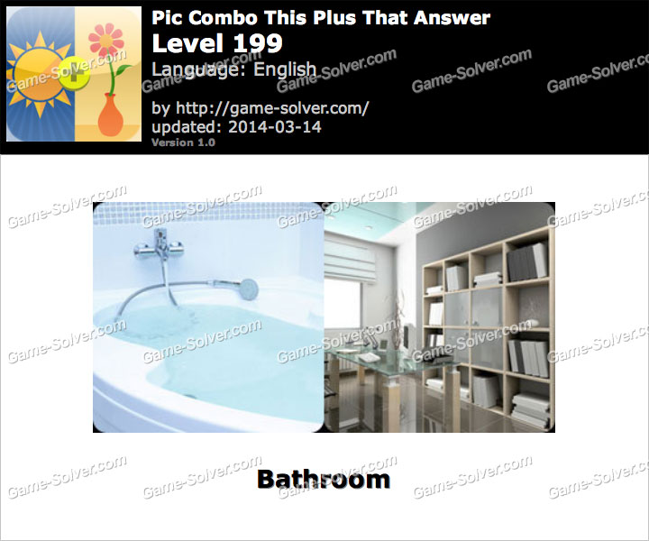 Pic Combo This Plus That Level 199 • Game Solver