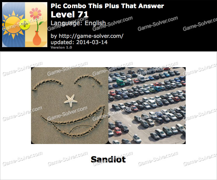 Pic Combo This Plus That Level 71 • Game Solver