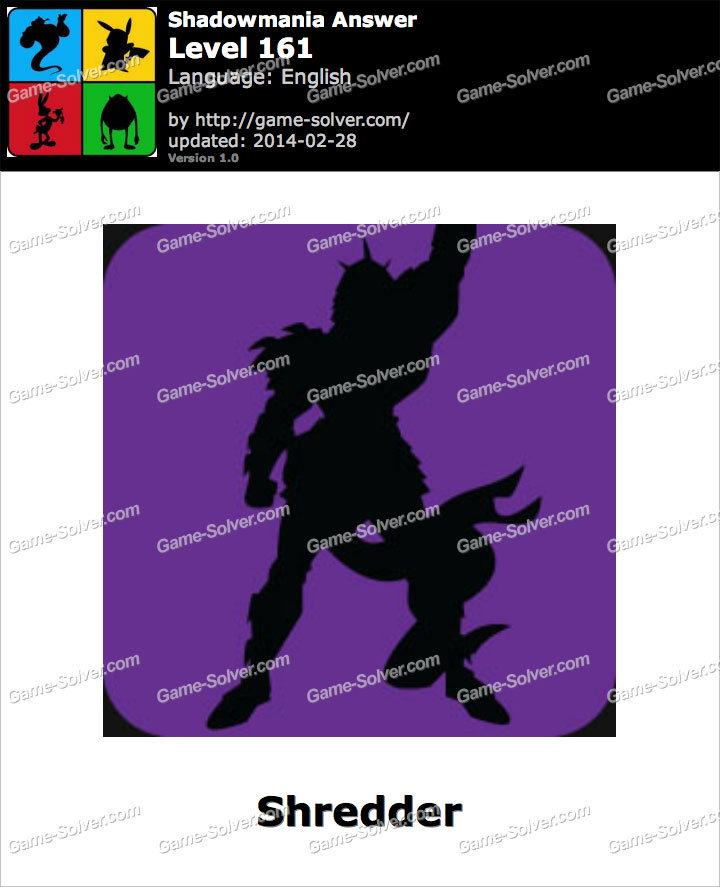 Shadowmania 161 • Game Solver