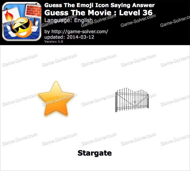 Emoji Icon Guess The Movie Level 36 • Game Solver
