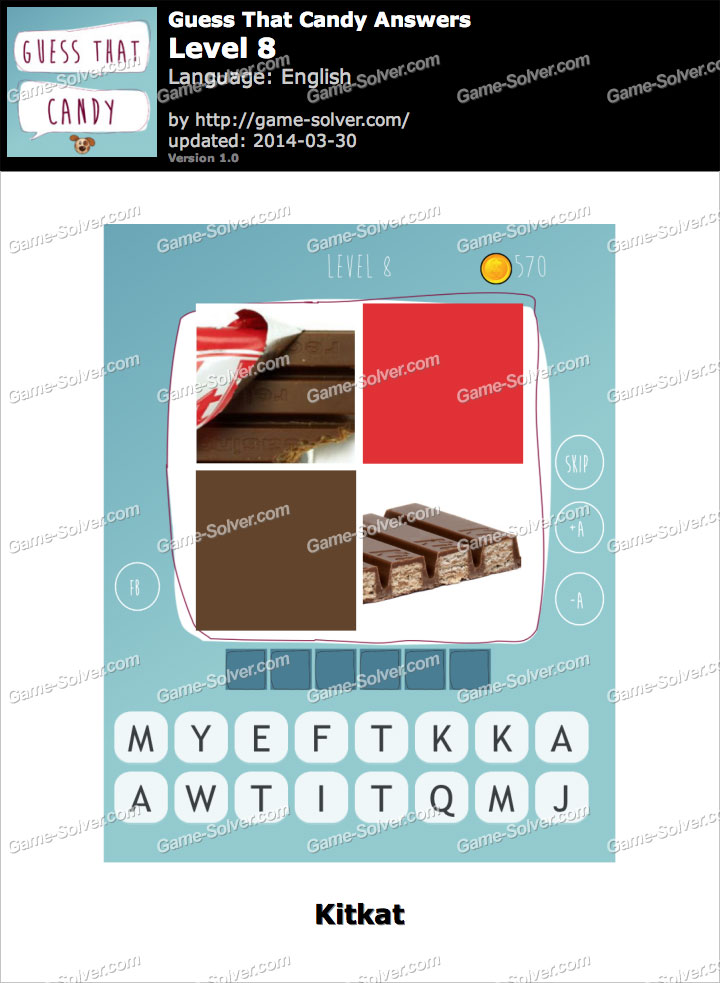 Guess That Candy Level 8 • Game Solver