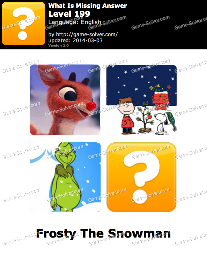 What Is Missing 199 • Game Solver