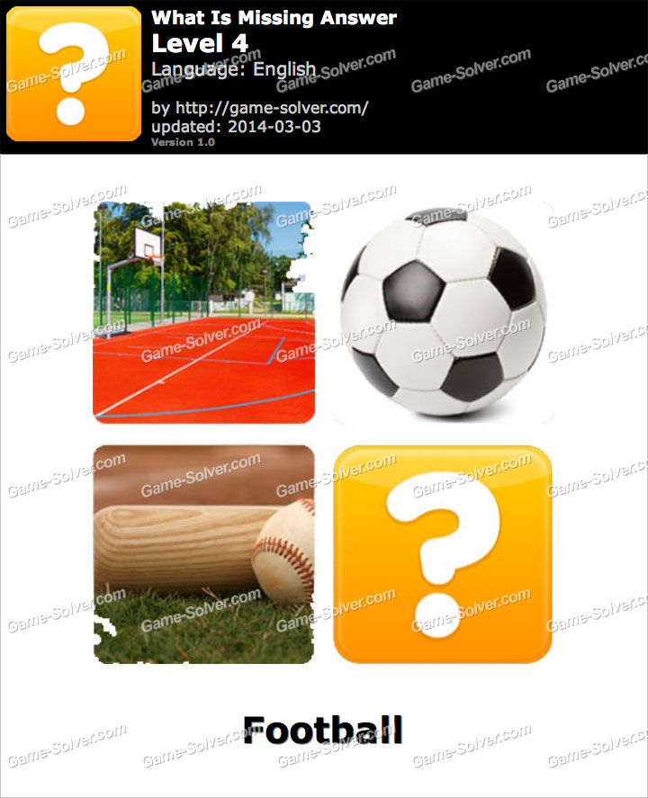 What Is Missing 4 • Game Solver