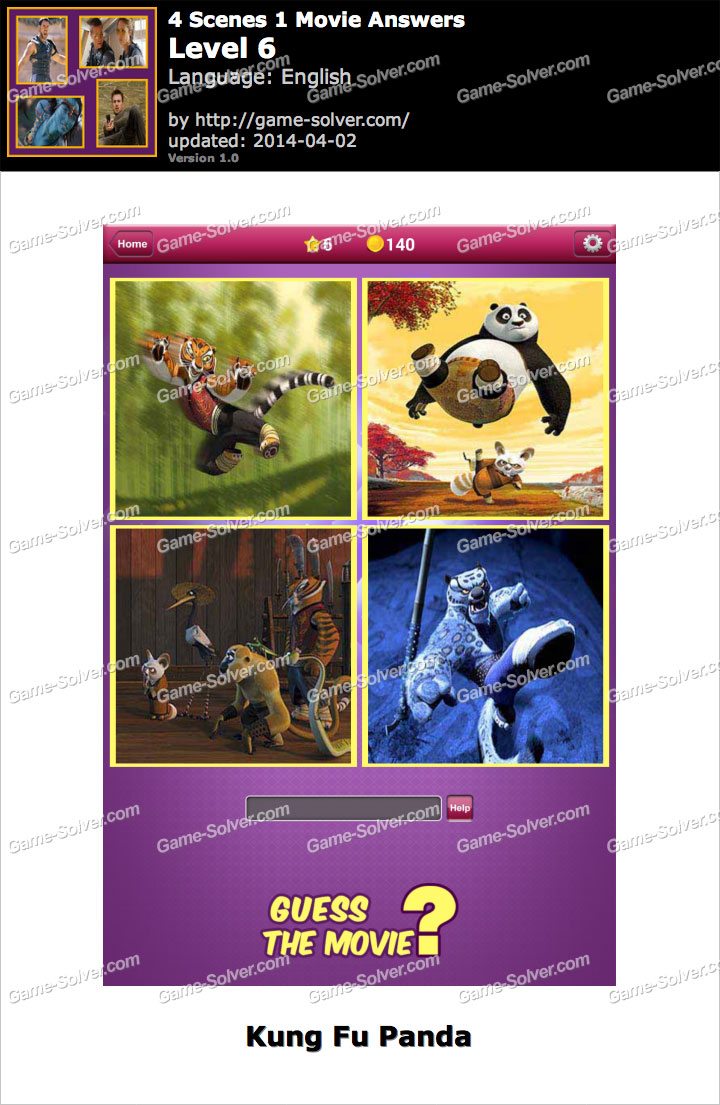 4 Scenes 1 Movie Level 6 • Game Solver