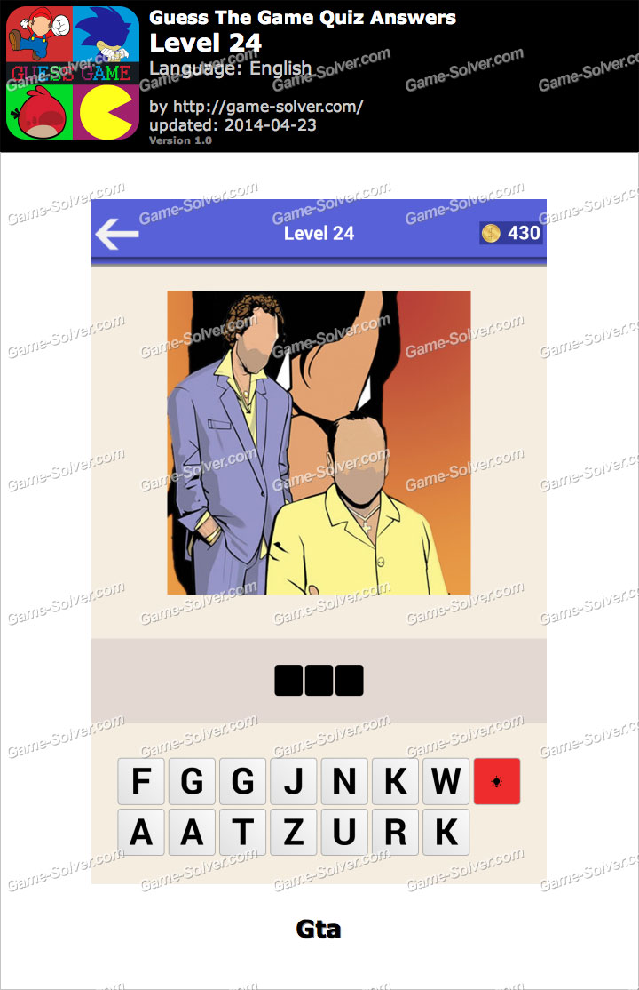 Guess The Game Quiz Level 24 • Game Solver