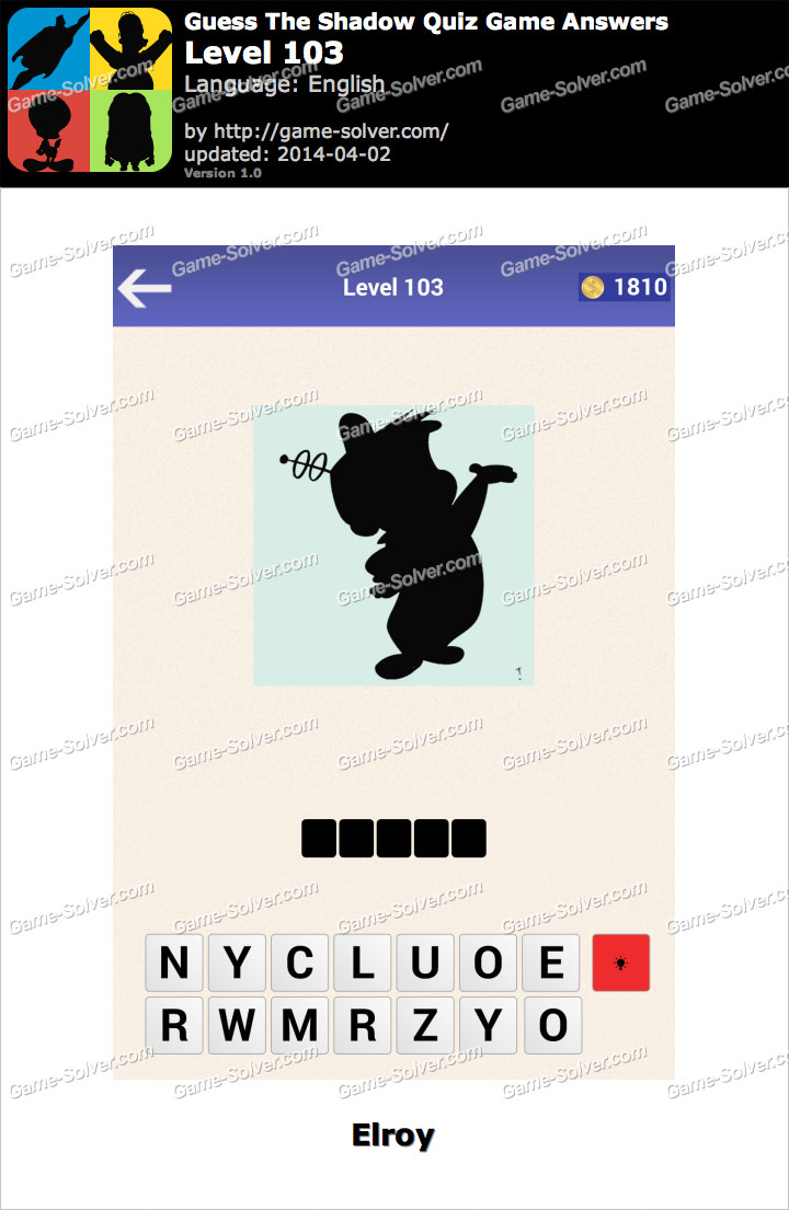 Guess The Shadow Quiz Game Level 103 • Game Solver