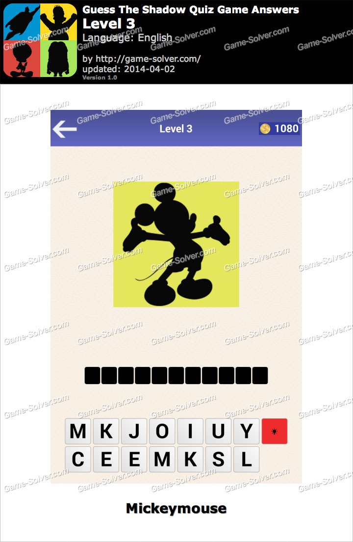 Guess The Shadow Quiz Game Level 3 • Game Solver