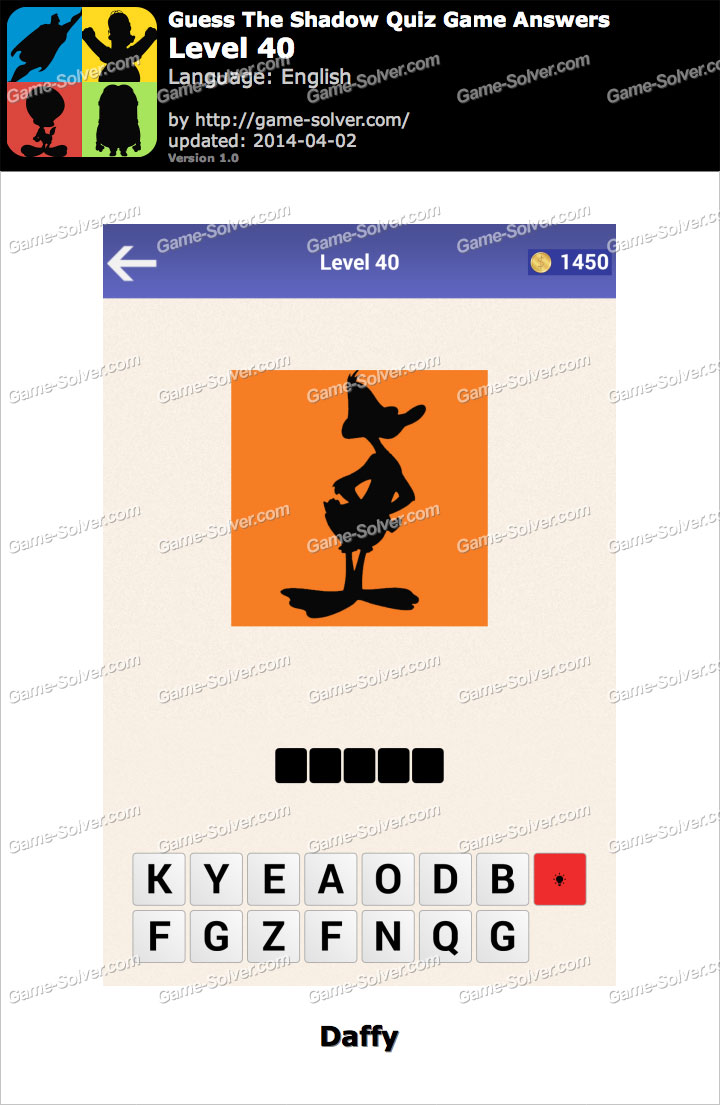 Guess The Shadow Quiz Game Level 40 • Game Solver