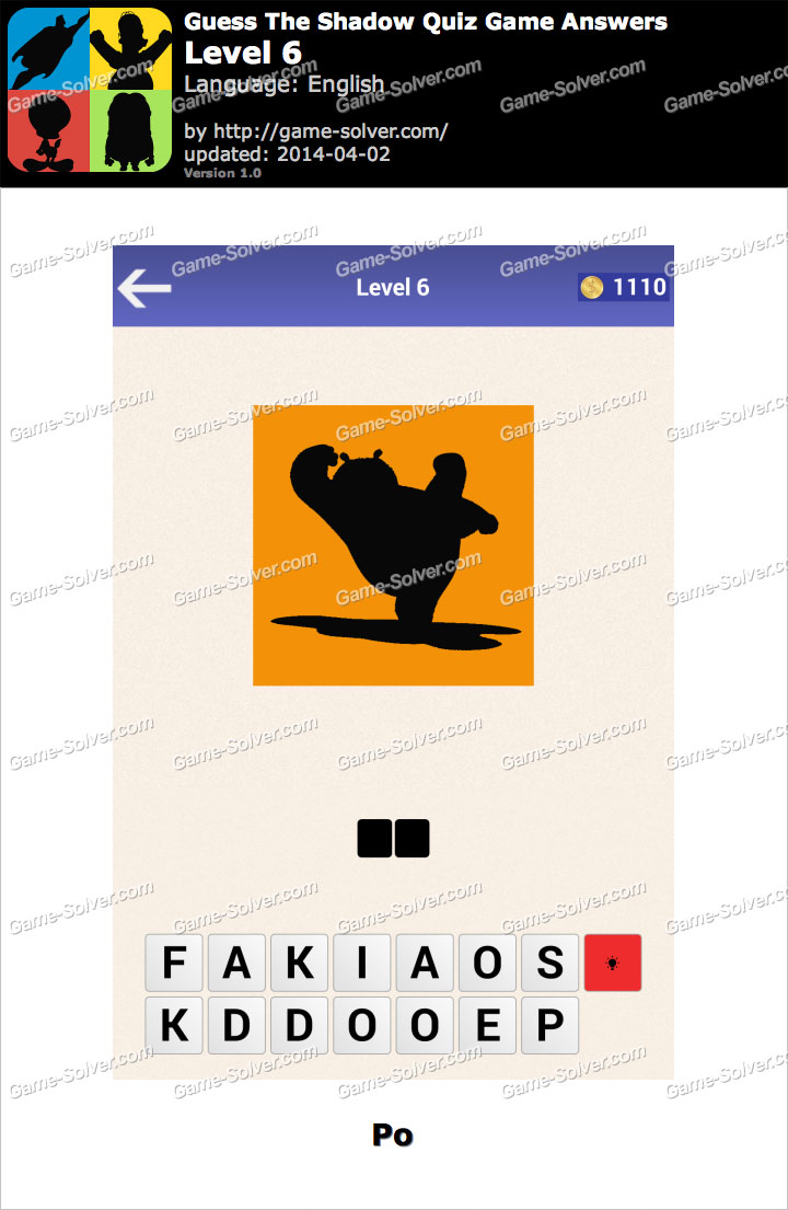 Guess The Shadow Quiz Game Level 6 • Game Solver