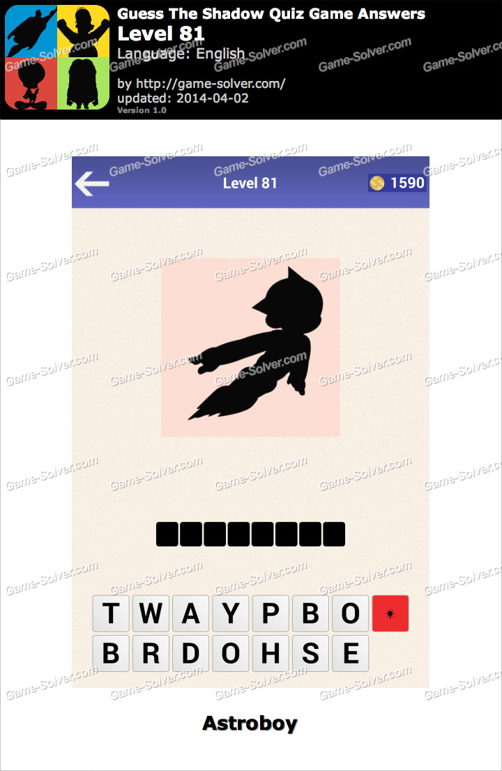 Guess The Shadow Quiz Game Level 81 • Game Solver
