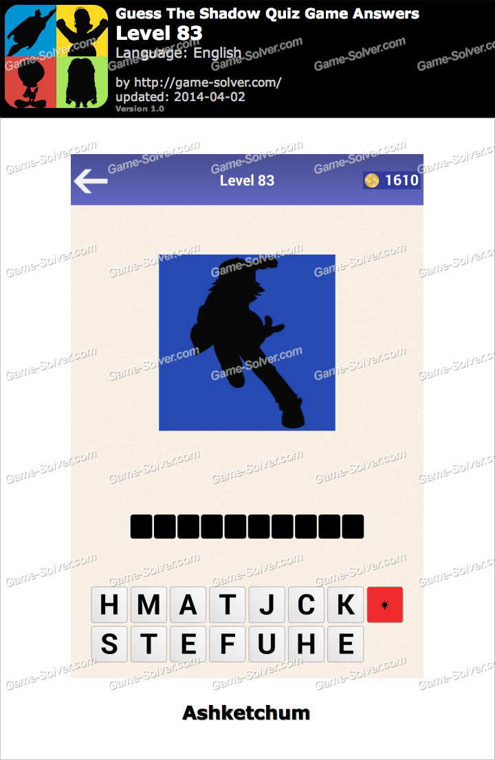 Guess The Shadow Quiz Game Level 83 • Game Solver
