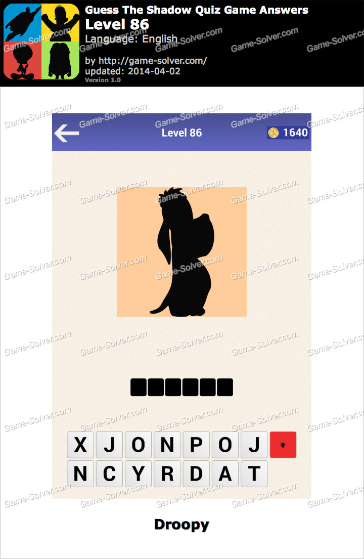 Guess The Shadow Quiz Game Level 86 • Game Solver