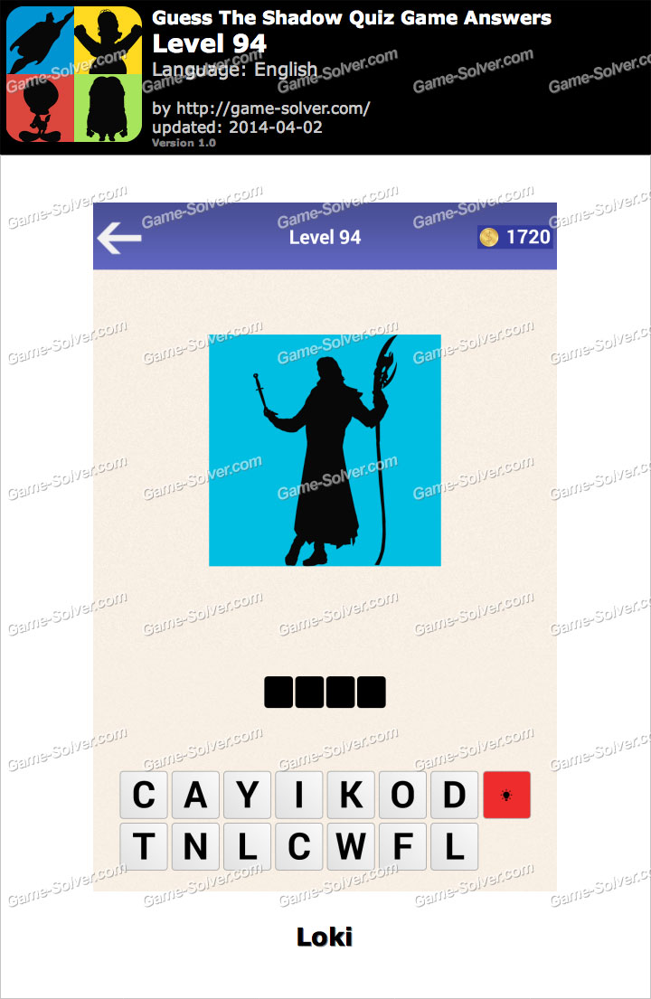 Guess The Shadow Quiz Game Level 94 • Game Solver