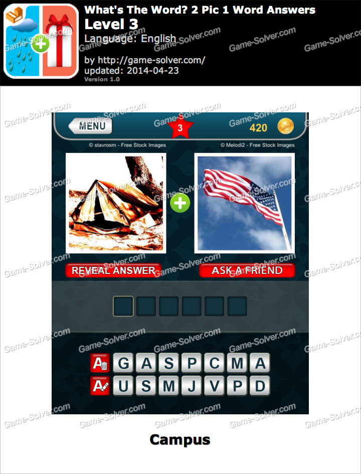 What's The Word 2 Pic 1 Word Level 3 • Game Solver