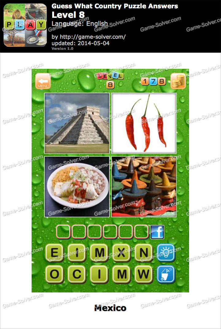 Guess What Country Puzzle Level 8 • Game Solver