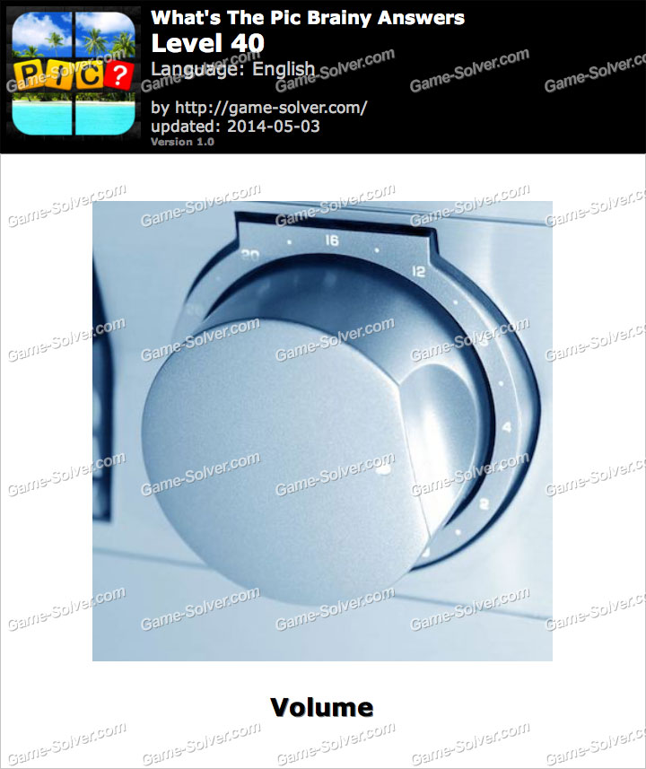 What's the Pic Brainy Level 40 • Game Solver