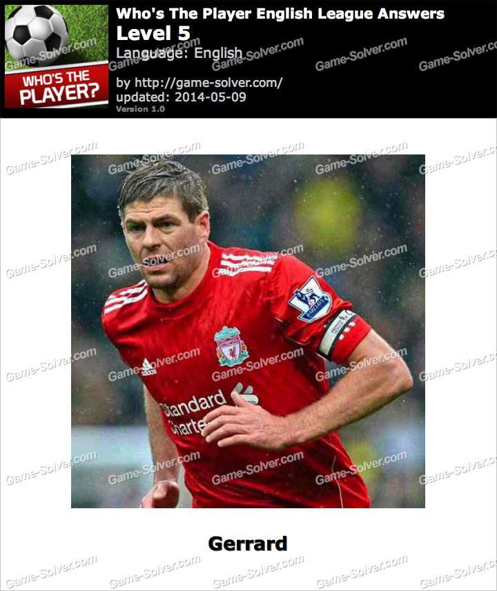 Who’s The Player English League Level 5 - Game Solver Who’s The Player English League Level 5 - Game Solver