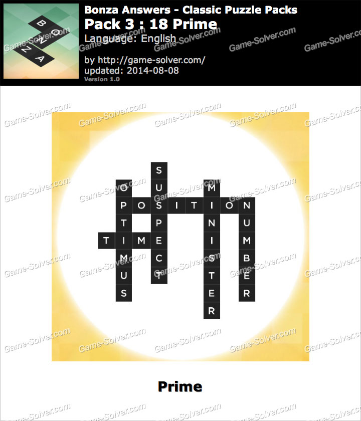 Bonza Answers Classic Puzzle Pack 3 18 Prime Game Solver bonza-answers-classic-puzzle-pack-3-18-prime-game-solver