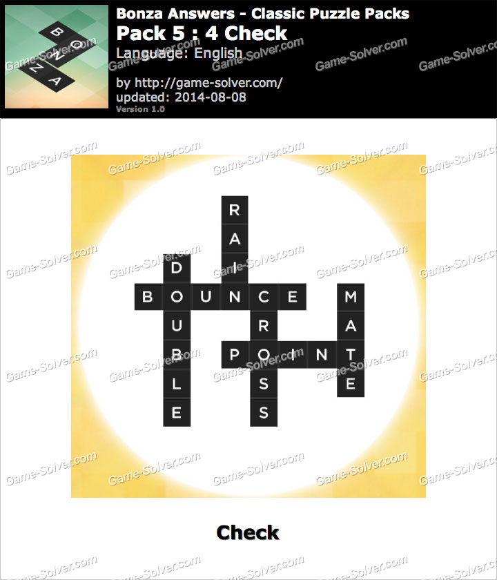 Bonza Answers Classic Puzzle Pack 5 4 Check Game Solver bonza-answers-classic-puzzle-pack-5-4-check-game-solver
